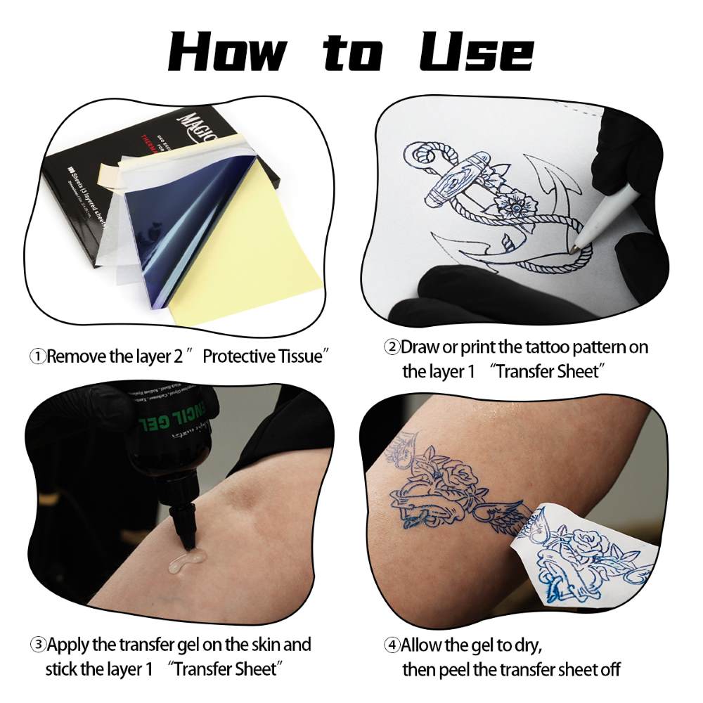 Precision Made Easy: Magic Creator Tattoo Stencil Paper – Dragoart Tattoo